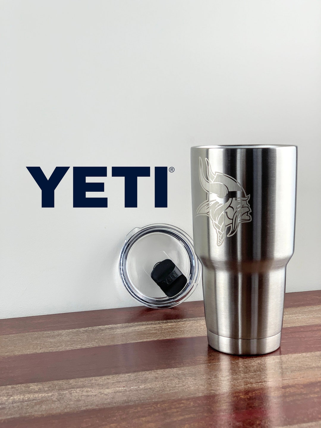 30oz Yeti Minnesota Vikings Engraved Stainless Steel Thermos Rambler ...