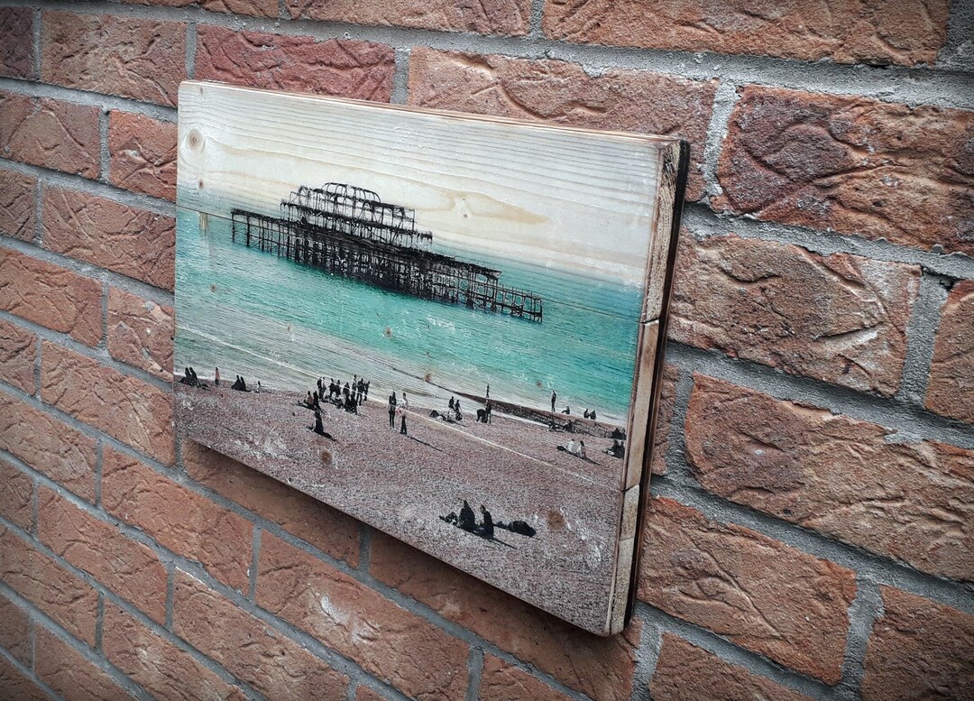 Photo Print, Brighton Wood Photo, Photo Frame, Print Wall Art, Wood ...