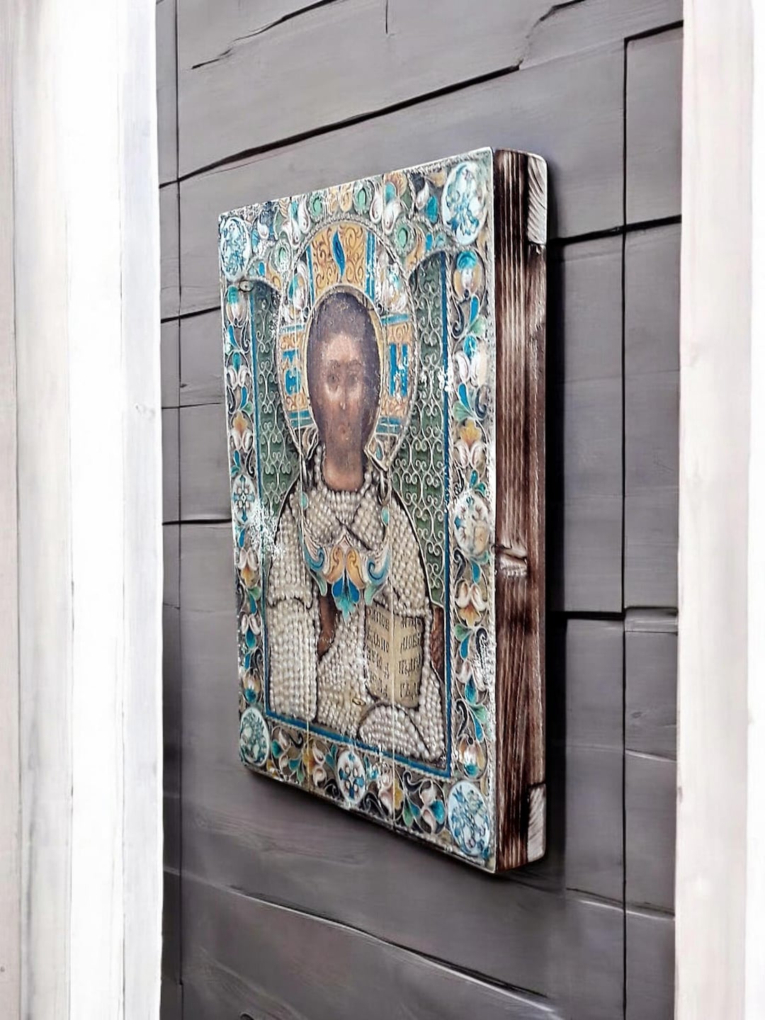 Orthodox Icon Wall Art, Handcrafted Religious Decor, Byzantine Style ...