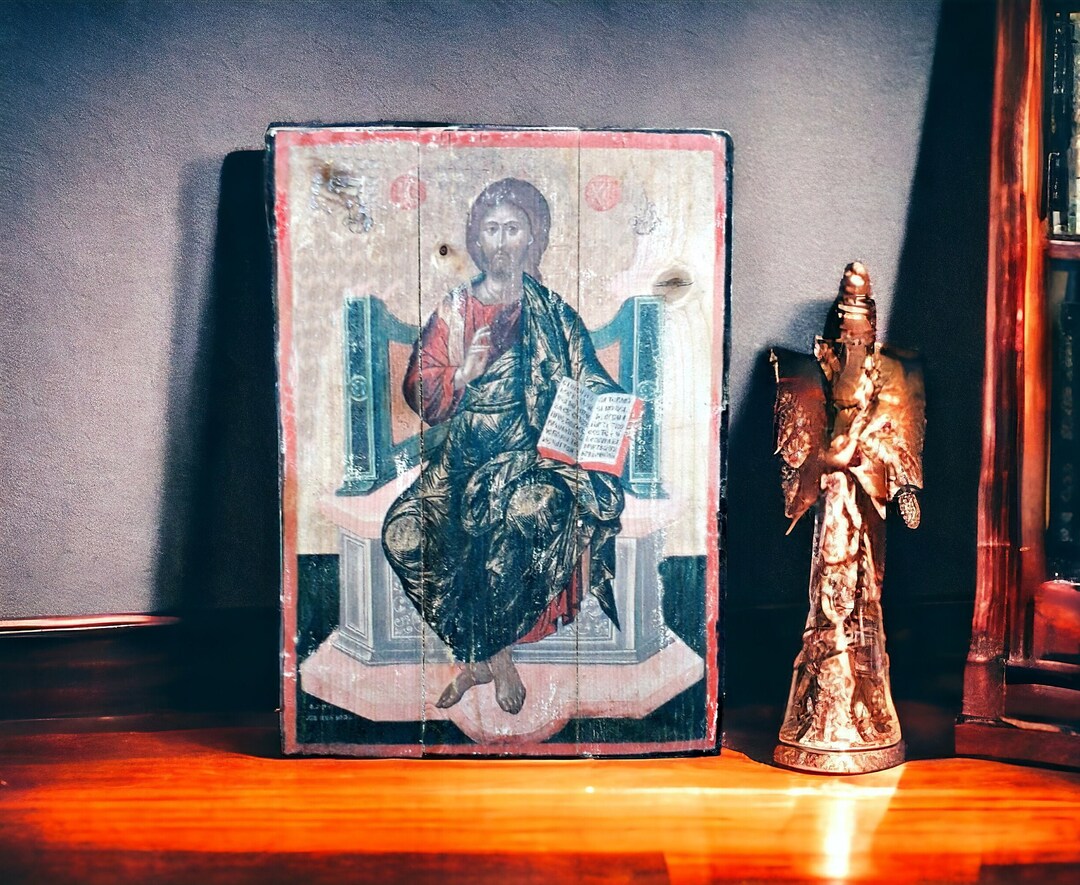 Jesus Christ Wood Print, Art Wall Hanging, Rustic Home Decor ...