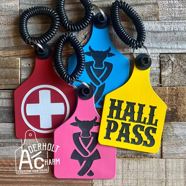 Laser Engraved Hall Passes for Classroom - Etsy