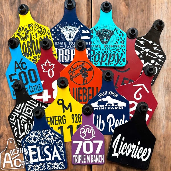 Custom Ear Tags - Etsy