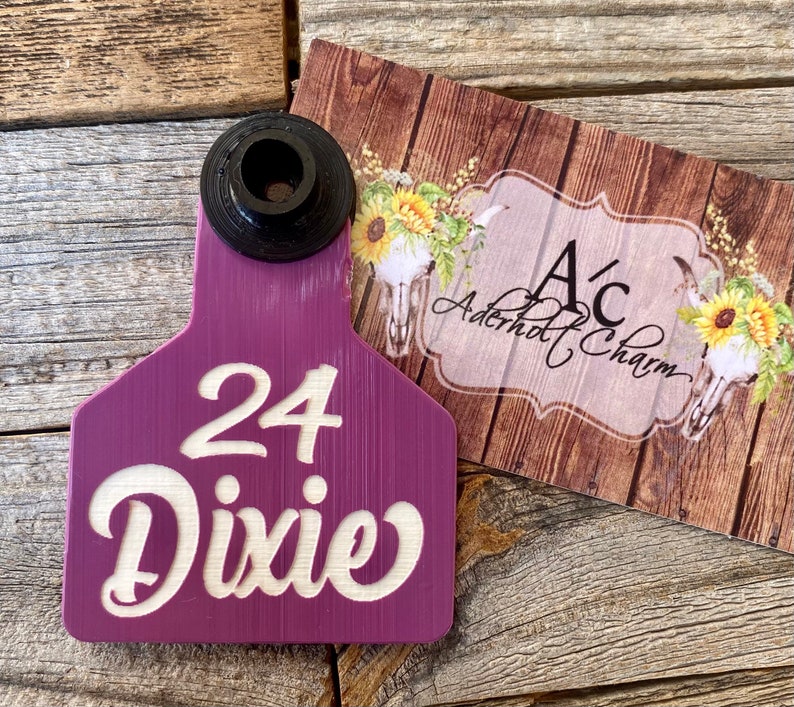 Custom Engraved Goat Ear Tag Collar Tag Sheep Pig Ear Tags - Etsy