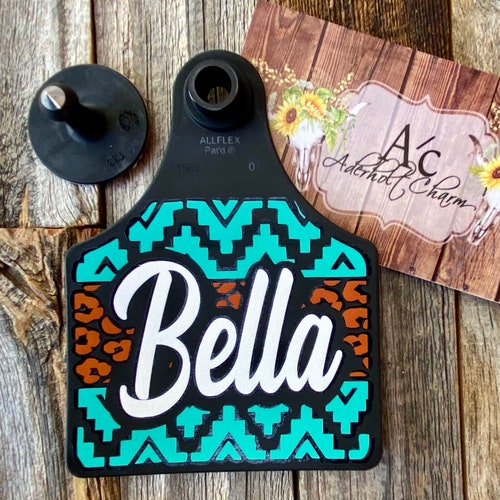 Custom Dog Tag Allflex Livestock Tags Personalized Pet ID - Etsy