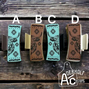 Highland Cow/aztec Hair Clip Cowgirl Hair Claw - Etsy