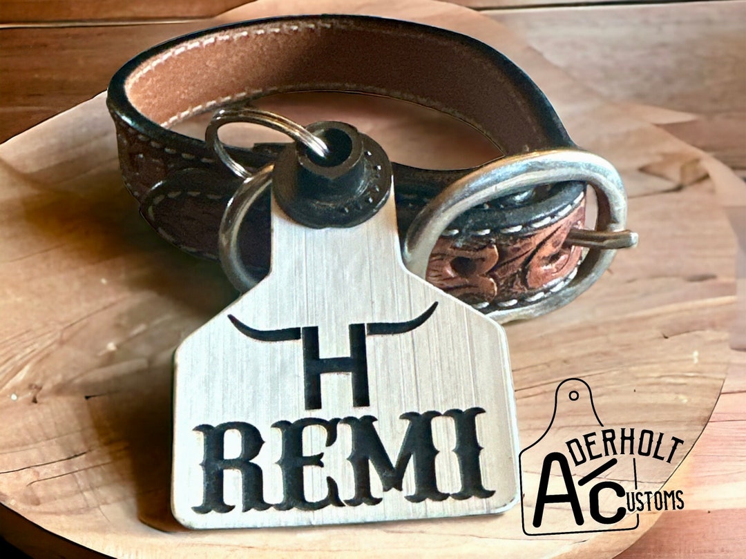 Engraved Ear Tag Dog Collar Tag Add Your Brand Lifetime Warranty ...