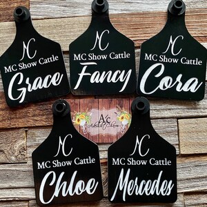 Custom Engraved Ear Tag Add Your Cattle Brand Lifetime Warranty Ritchey ...