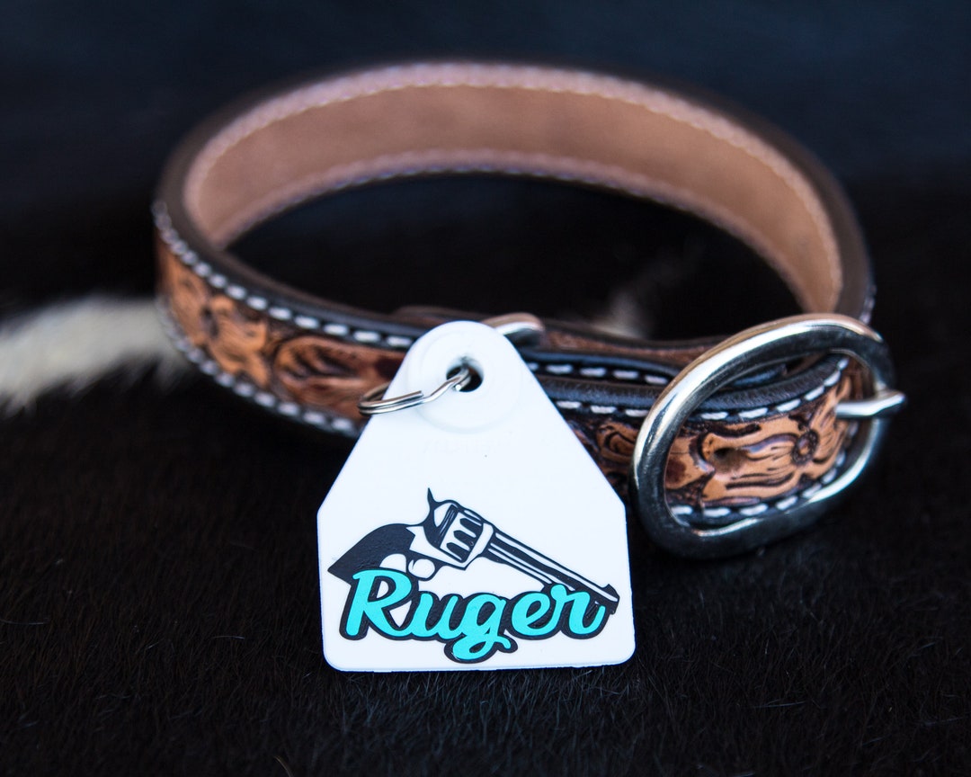 Custom Dog Tag Allflex Livestock Tags Personalized Pet ID - Etsy