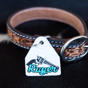 Custom Dog Tag Allflex Livestock Tags Personalized Pet ID - Etsy