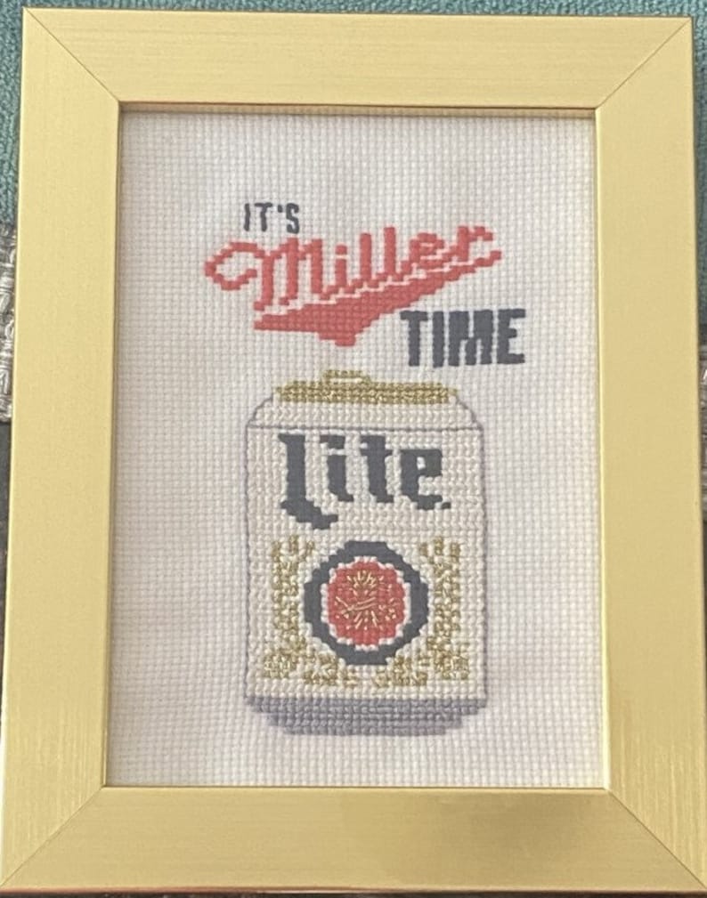 It's Miller Time *** Cross Stitch Pattern Only *** - Etsy