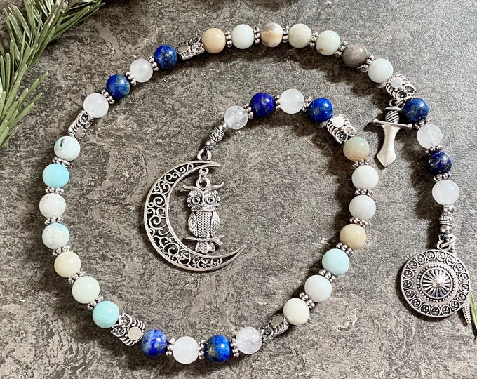 Athena Prayer Beads, Goddess of Wisdom, Goddess of War, Meditation Tool ...