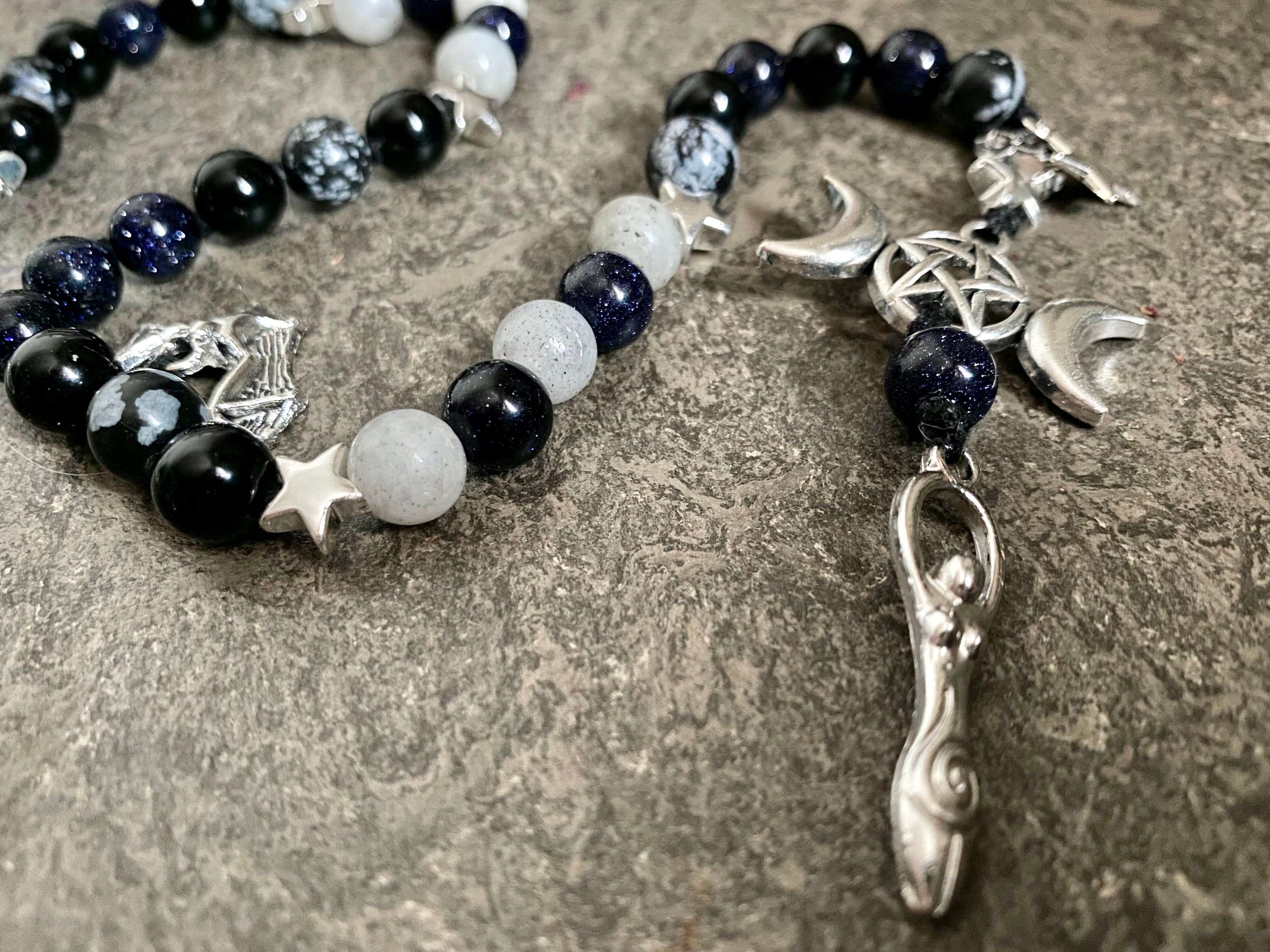 Nyx Goddess Prayer Beads Goddess of the Night Witches - Etsy