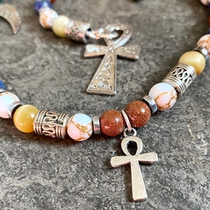 Isis Egyptian Goddess Prayer Beads, Winged Goddess Isis, Meditation ...