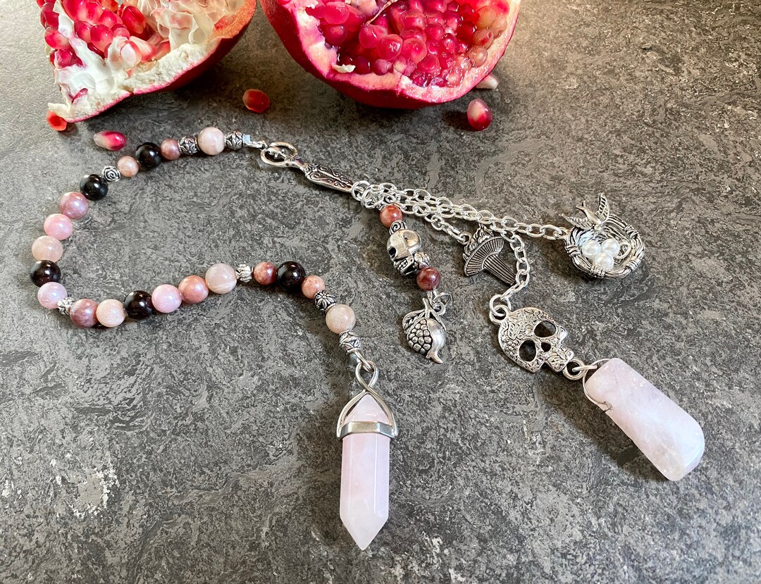 Persephone Goddess Pendulum, Persephone Altar, Dowsing Pendulum, Divination Tool, Pagan Prayer ...