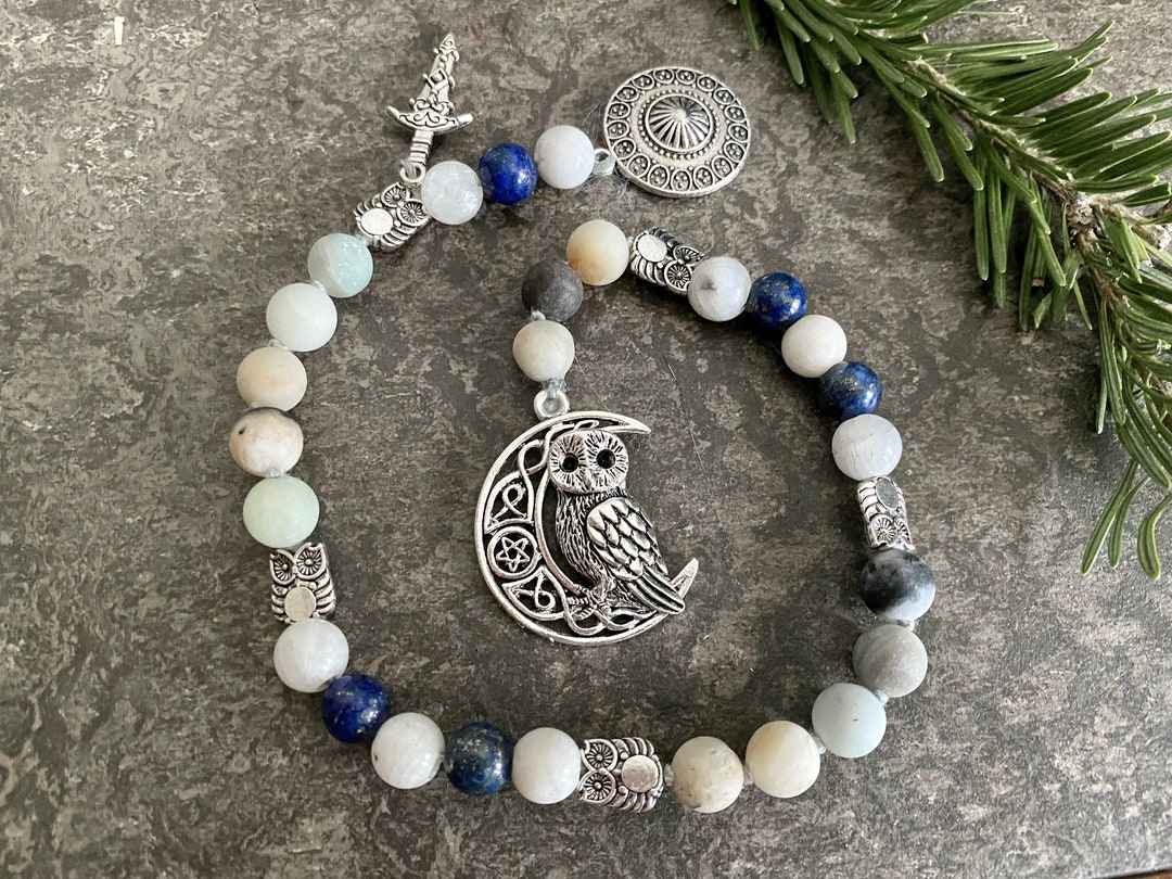 Athena Prayer Beads, Goddess of Wisdom, Goddess of War, Meditation Tool ...