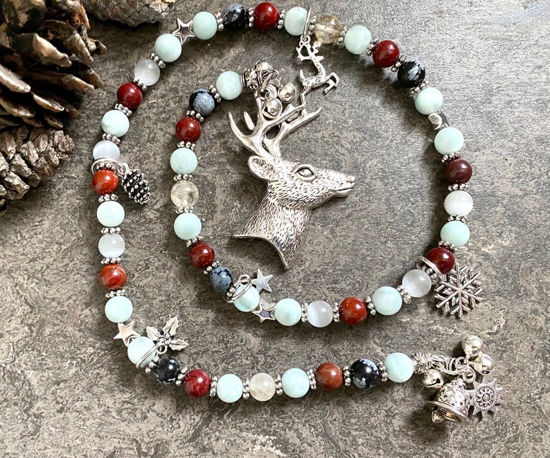 Yule Sabbat Prayer Beads Yule Altar Yule Decor Wheel of the - Etsy