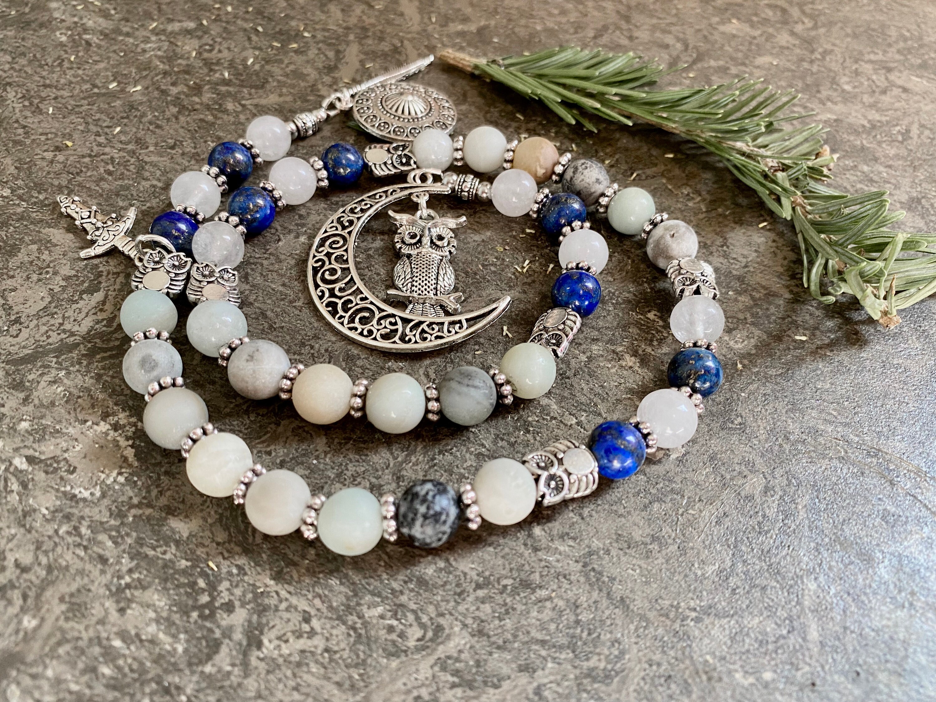 Athena Prayer Beads Goddess of Wisdom Goddess of War | Etsy