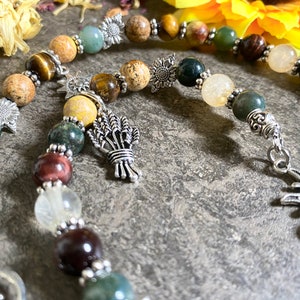 Lammas Prayer Beads, Wheel of the Year, Lammas Altar, Lughnasadh Decor ...