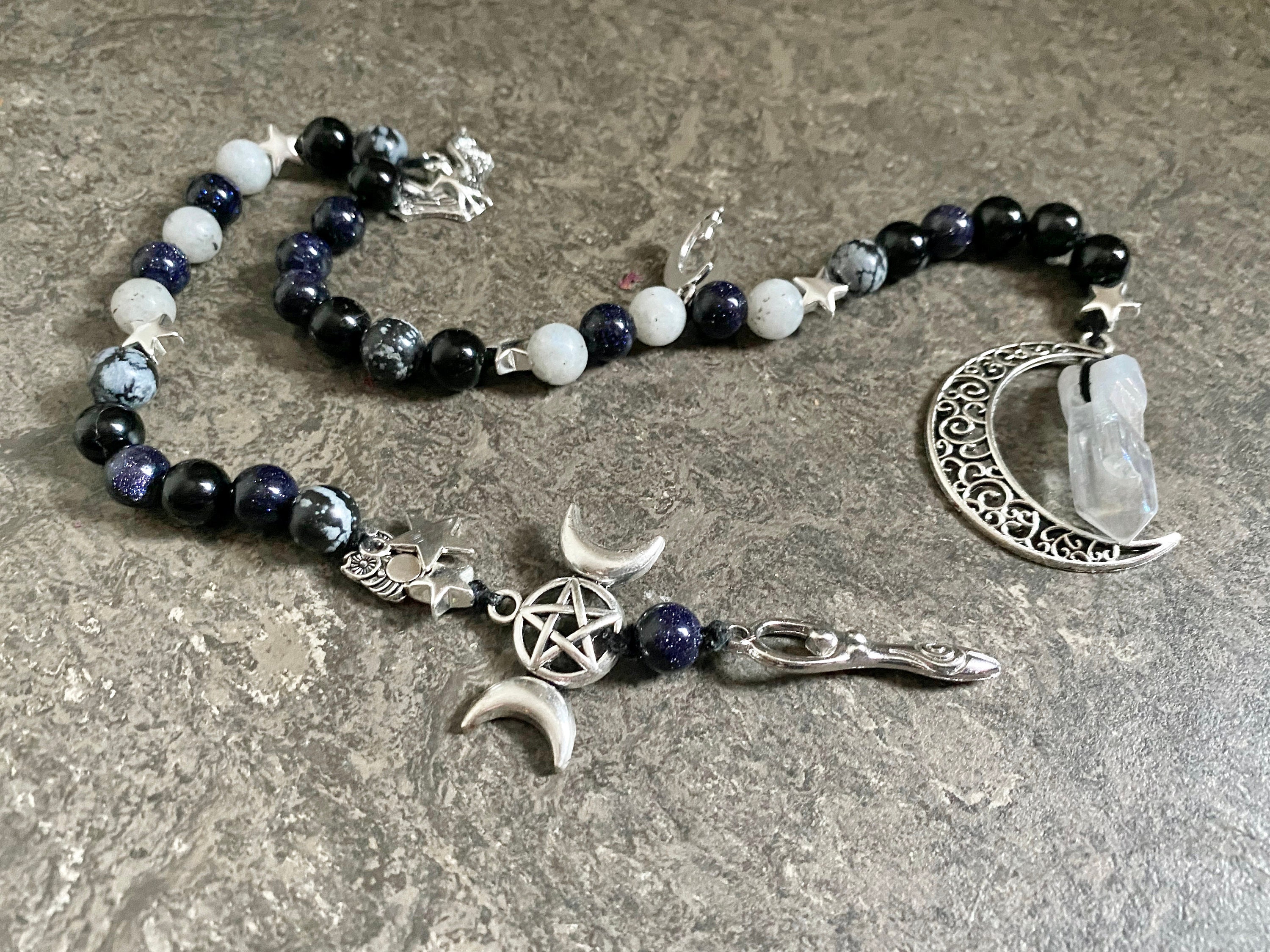 Nyx Goddess Prayer Beads Goddess of the Night Witches - Etsy