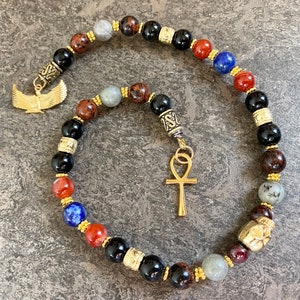 Nephthys Greek Goddess Prayer Beads, Winged Goddess, Nebet-het ...