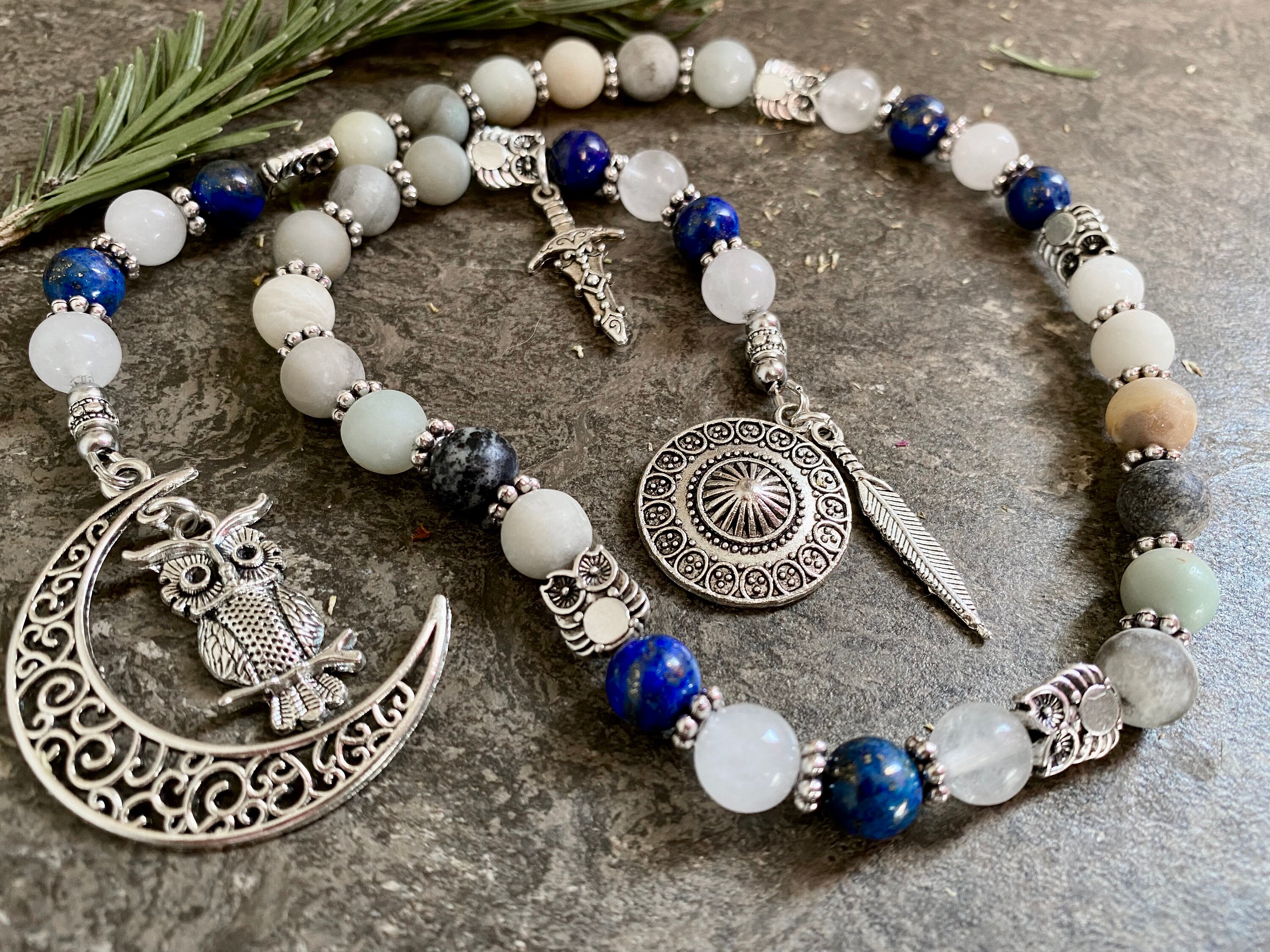 Athena Prayer Beads Goddess of Wisdom Goddess of War | Etsy