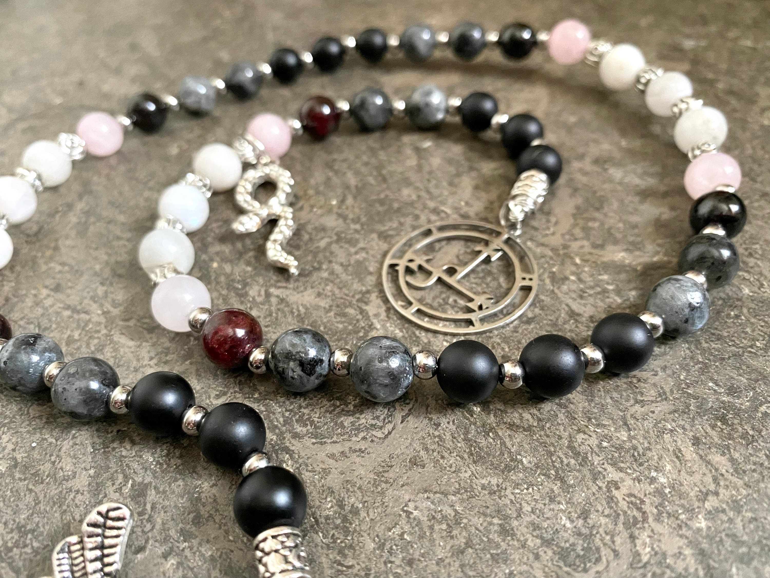 Lilith Prayer Beads, Lilith Rosary, Lilith Altar, Dark Goddess, Shadow ...