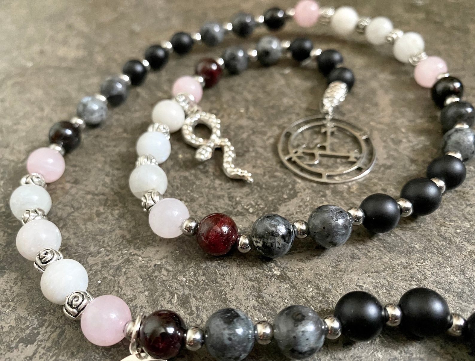 Lilith Prayer Beads, Lilith Rosary, Lilith Altar, Dark Goddess, Shadow ...