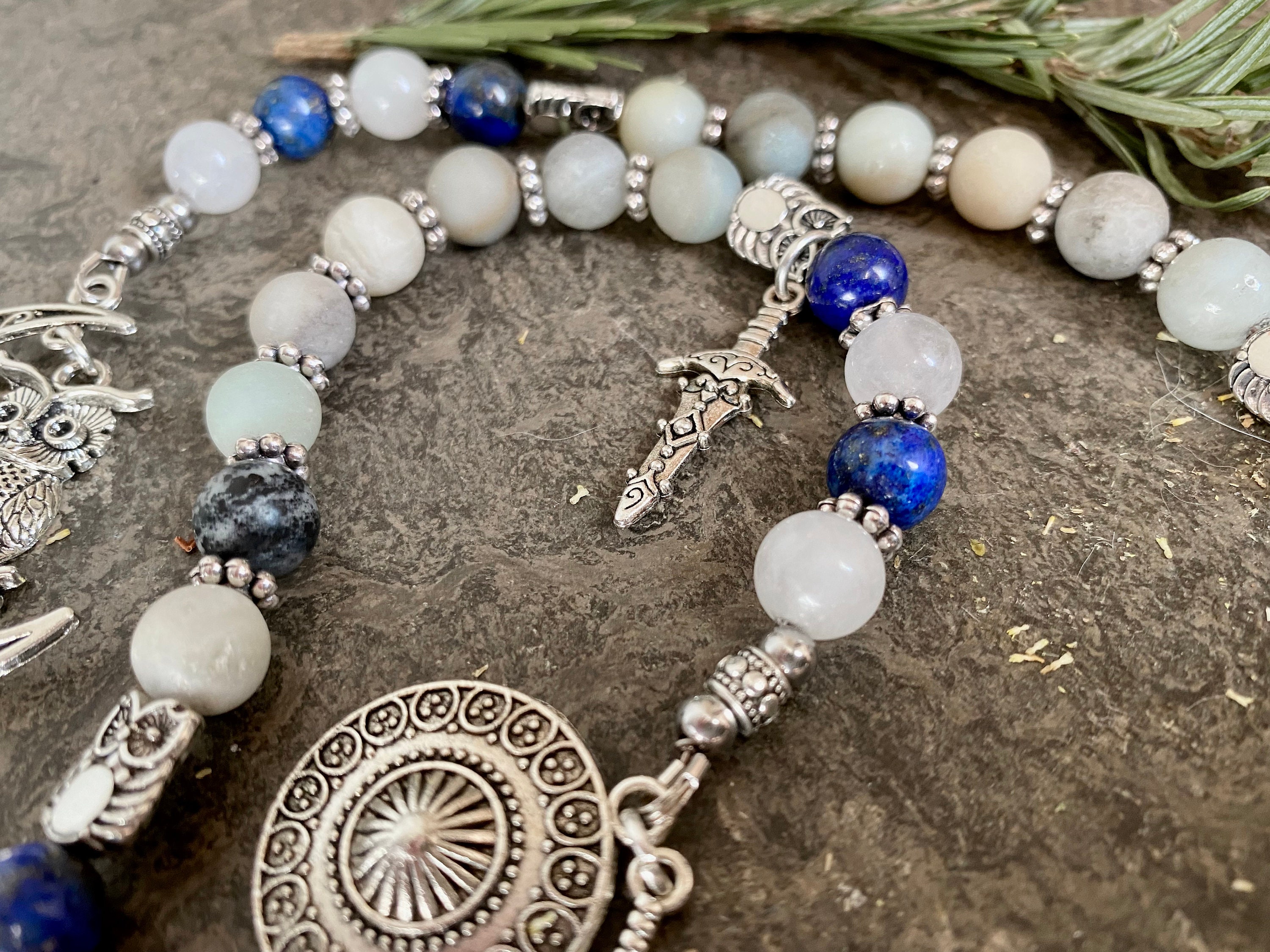 Athena Prayer Beads Goddess of Wisdom Goddess of War | Etsy