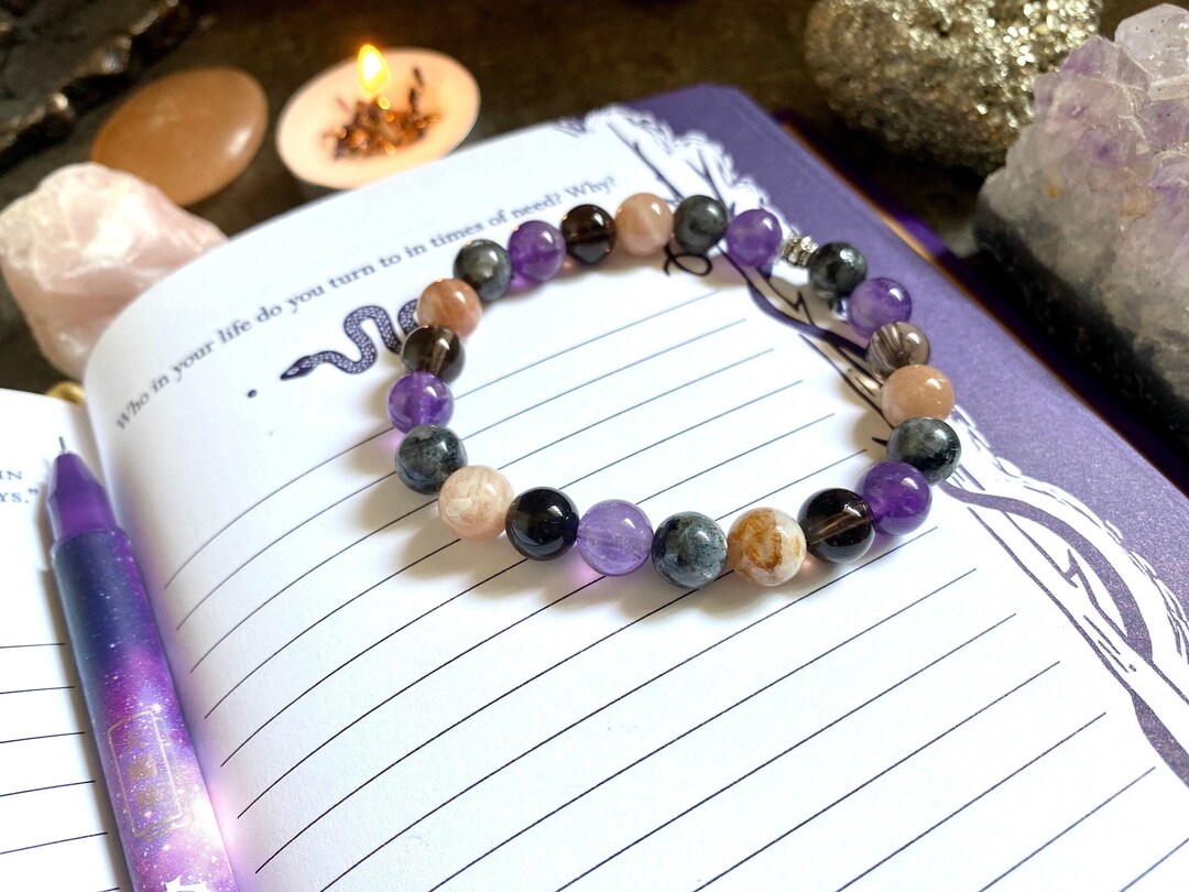 Shadow Work Support Witch Bracelet, Hecate Bracelet, Samhain Jewelry ...