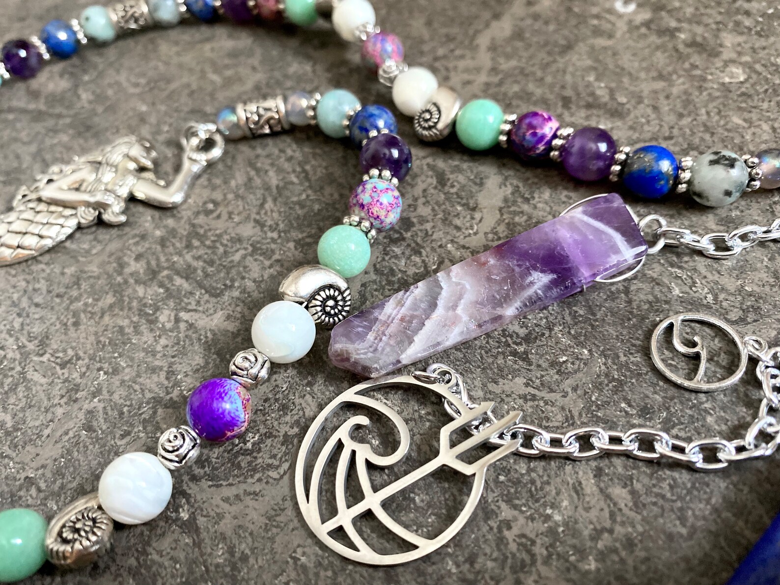 Amphitrite Greek Goddess Mermaid Prayer Beads, Greek Goddess of the Sea ...