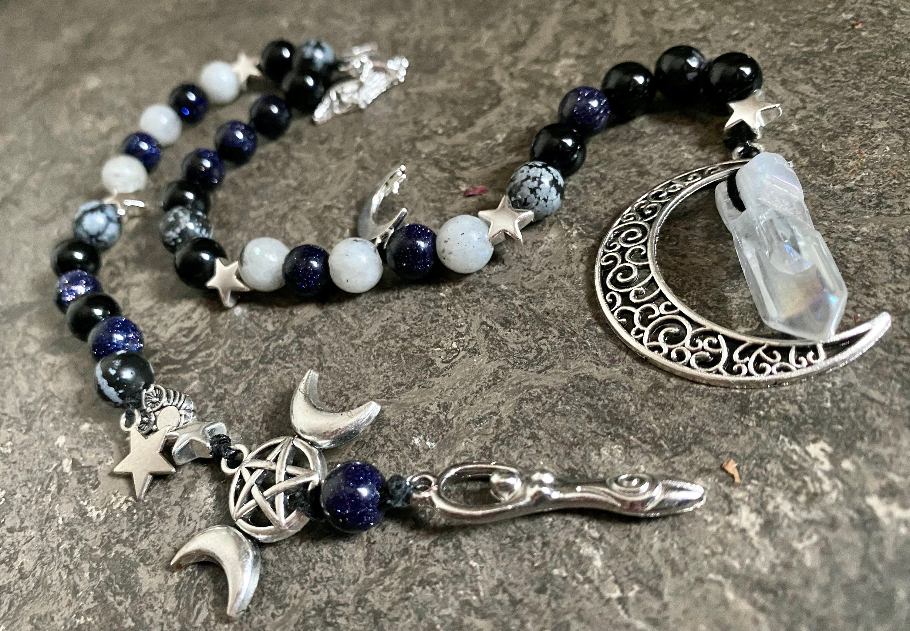 Nyx Goddess Prayer Beads Goddess of the Night Witches - Etsy