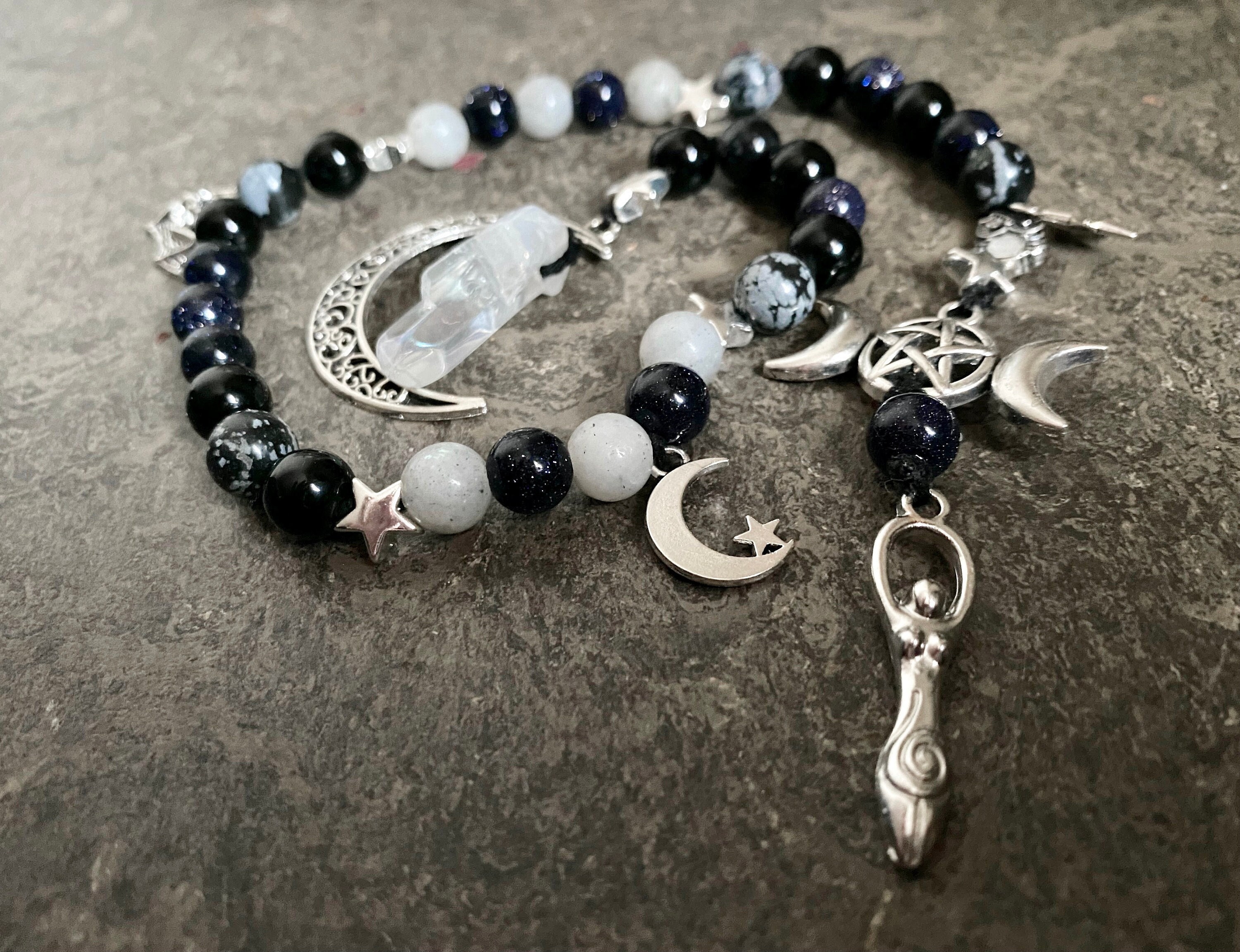 Nyx Goddess Prayer Beads Goddess of the Night Witches - Etsy