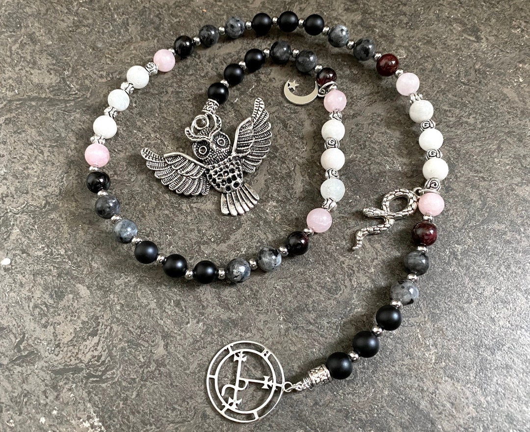 Lilith Prayer Beads, Lilith Rosary, Lilith Altar, Dark Goddess, Shadow ...
