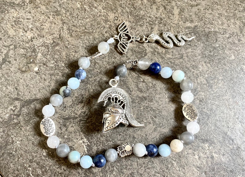 Athena Prayer Beads Athena Altar Goddess of Wisdom and War - Etsy