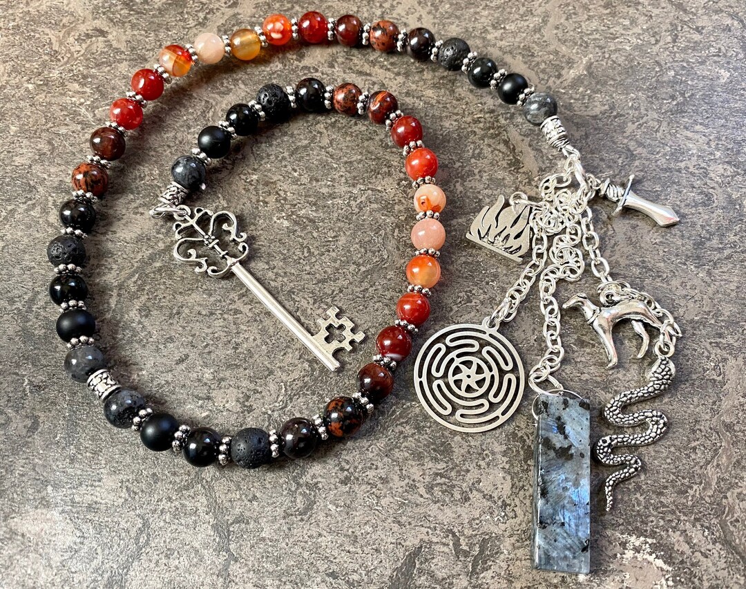 Hecate Greek Goddess Prayer Beads, Hecate's Torches, Hecate's Key ...