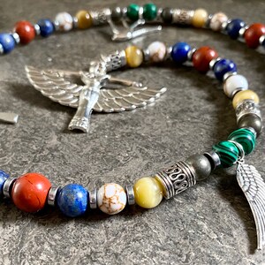 Isis Egyptian Goddess Prayer Beads, Winged Goddess Isis, Meditation ...