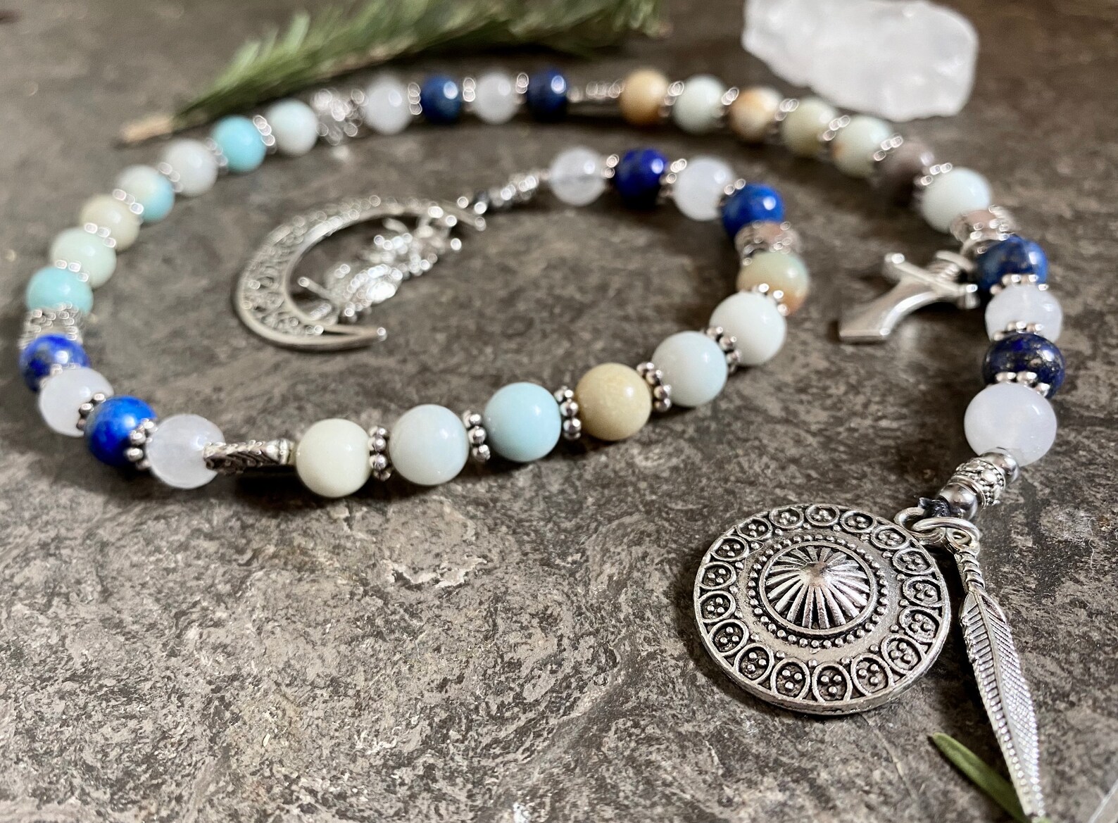 Athena Prayer Beads Goddess of Wisdom Goddess of War - Etsy