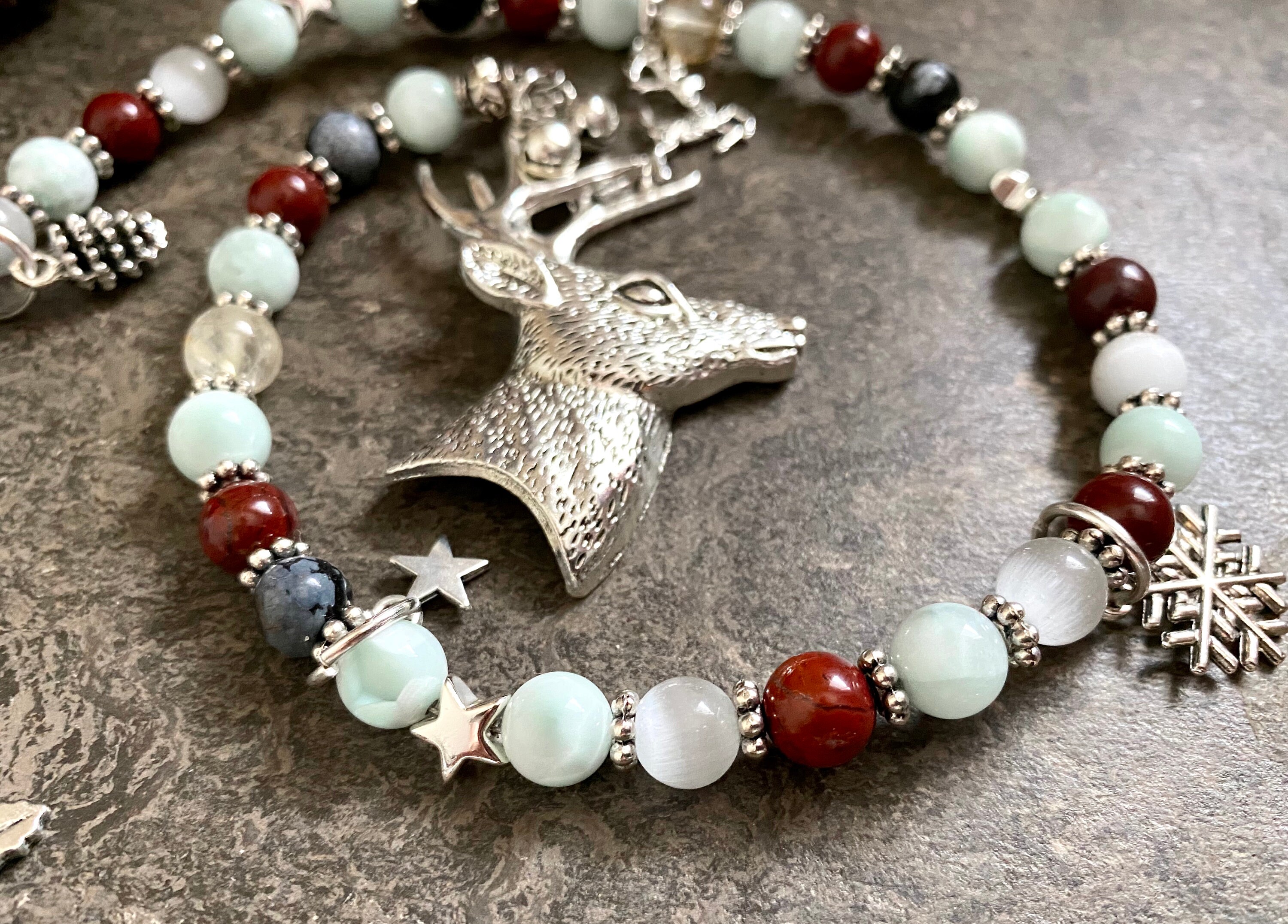 Yule Sabbat Prayer Beads Yule Altar Yule Decor Wheel of the - Etsy