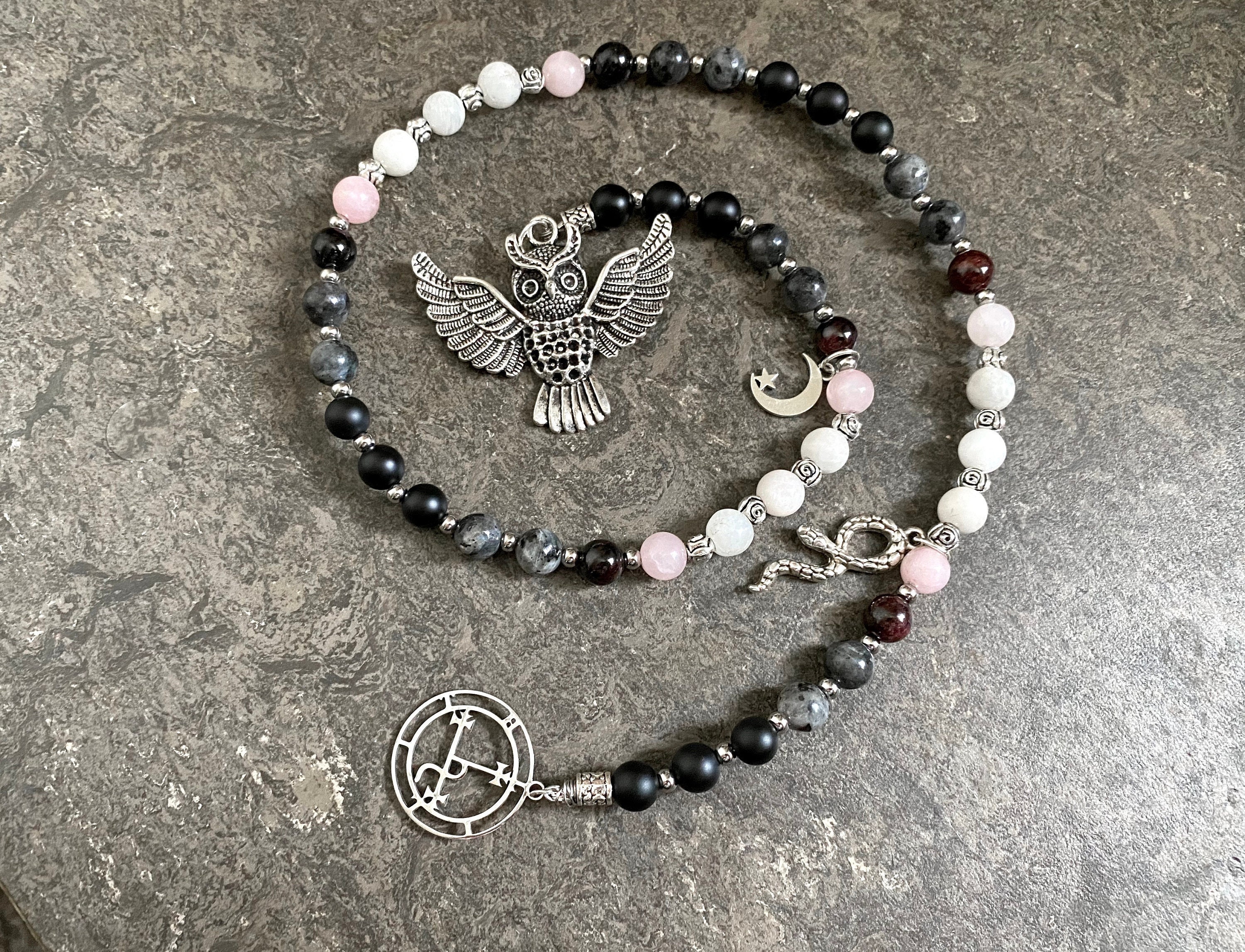 Lilith Prayer Beads, Lilith Rosary, Lilith Altar, Dark Goddess, Shadow ...