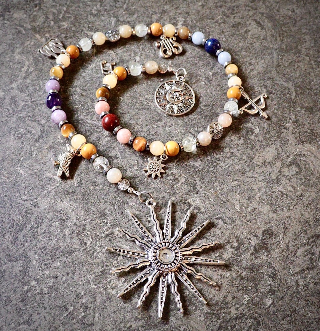 Apollo’s Radiance Prayer Beads, Greek God of the Sun and Music, Greek ...