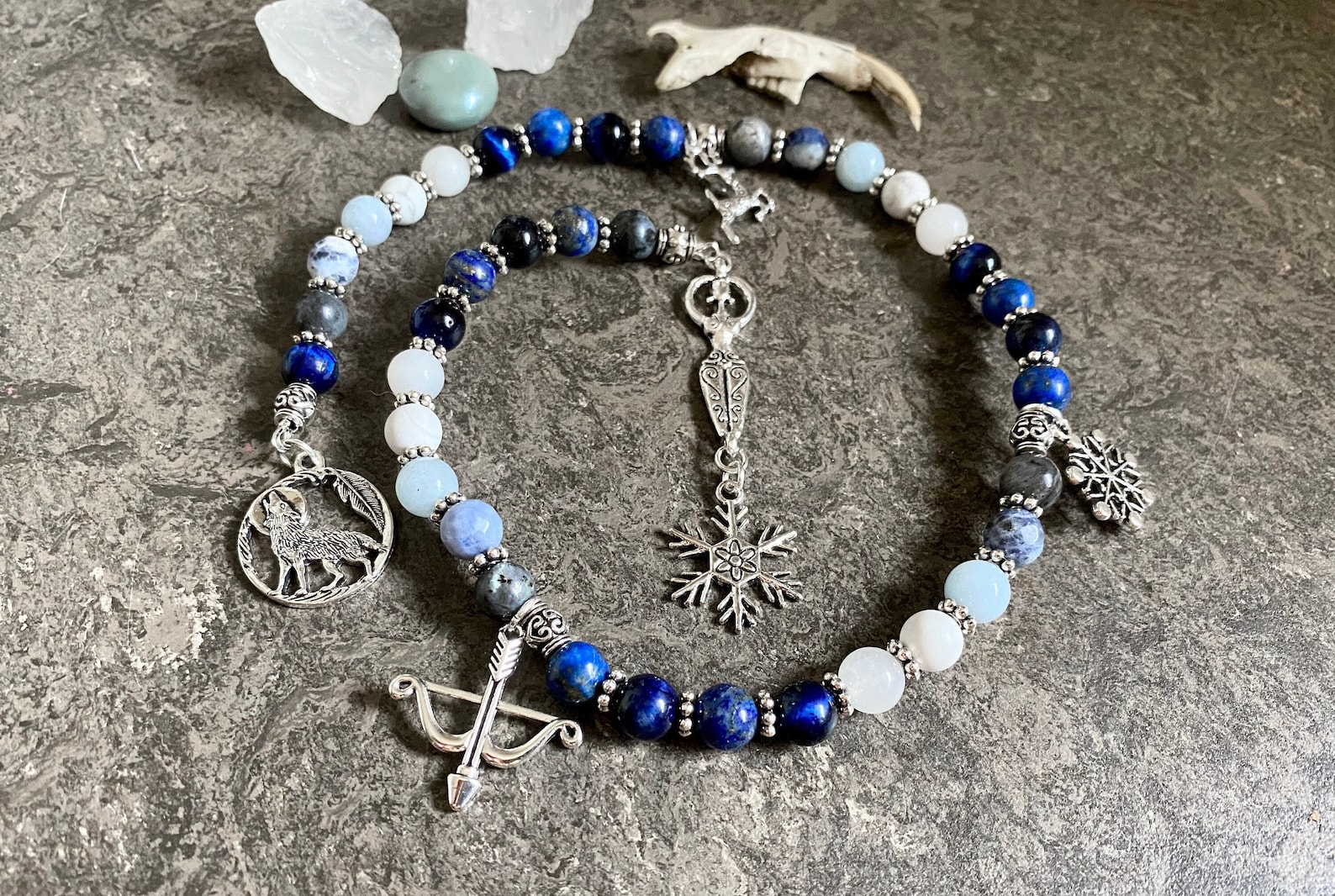 Skadi Norse Goddess Prayer Beads Goddess of Winter and the - Etsy