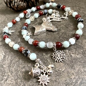 Yule Sabbat Prayer Beads, Yule Altar, Yule Decor, Wheel of the Year ...