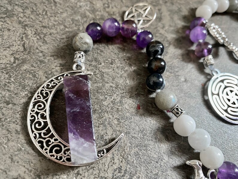 Hecate Goddess Prayer Beads Witches Ladder Meditation Beads | Etsy Hecate Goddess Prayer Beads Witches Ladder Meditation Beads | Etsy