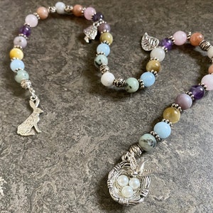 Ostara Prayer Beads, Fertility Prayer Beads, Sabbat Altar Tool, Pocket ...