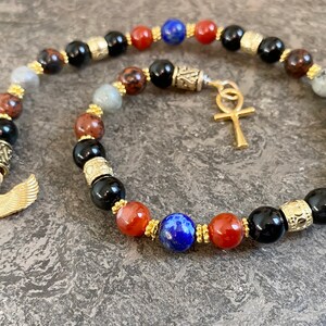 Nephthys Greek Goddess Prayer Beads, Winged Goddess, Nebet-het ...