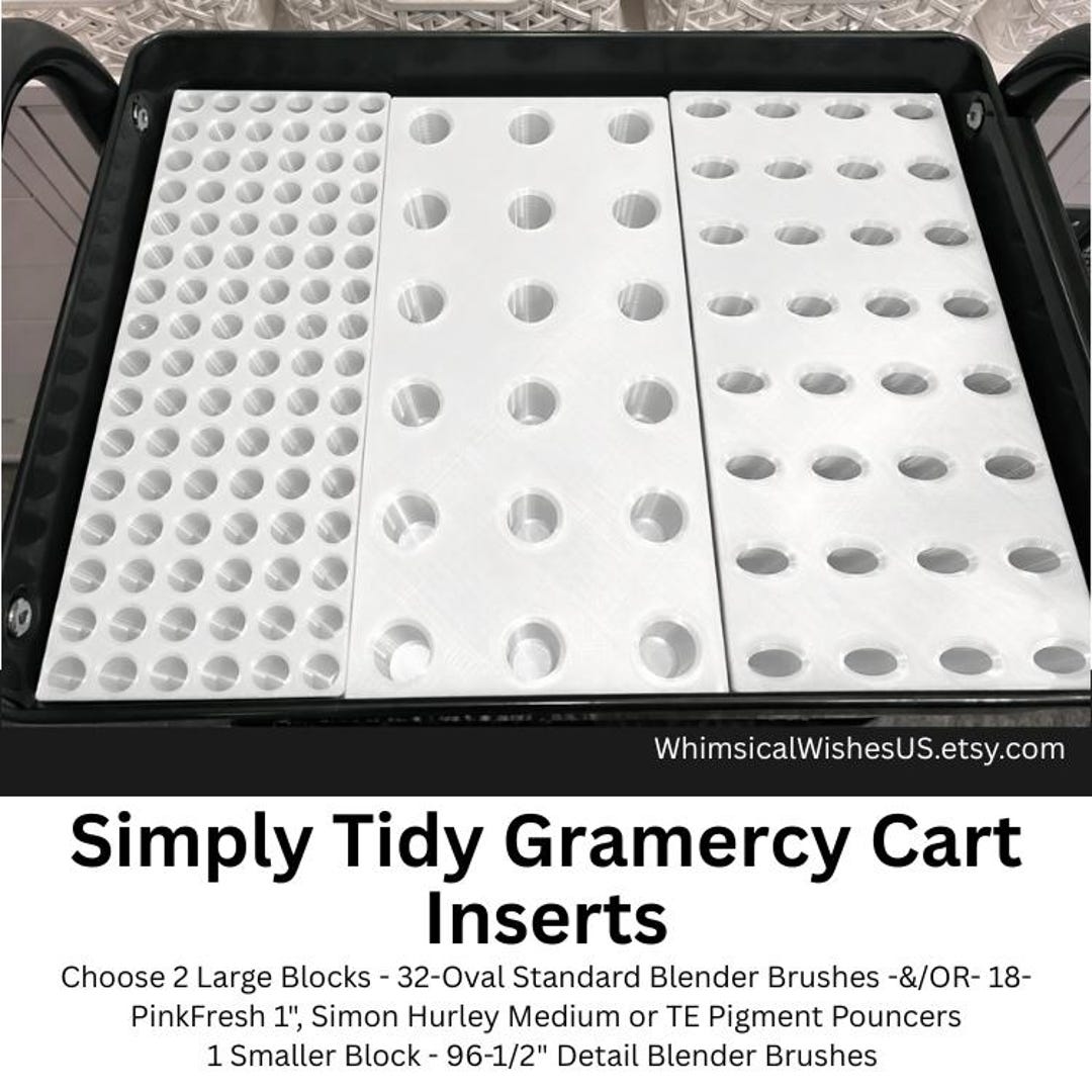 Custom Blender Brush Inserts for the Gramercy Rolling Cart by Simply ...