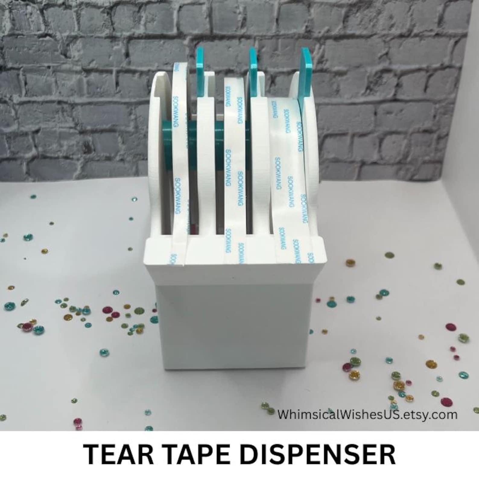 3D Printed Tear/score Tape Dispenser | Craft Organizer - Etsy