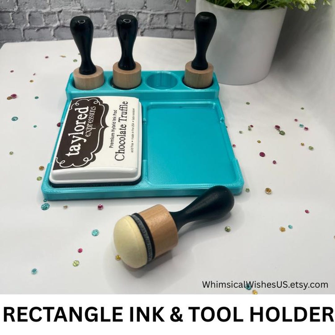 Rectangle Ink Pad & Tool Holder: Craft Organizer Caddie - Etsy