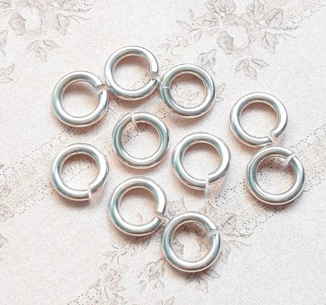 10 X 925 Sterling Silver EXTRA HEAVY 2mm Wire Jump Rings Open - Etsy