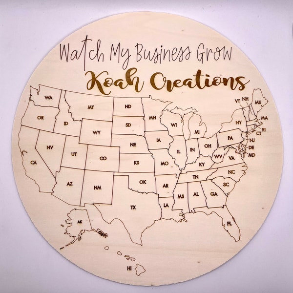 Customized Map Wall Decor - Etsy